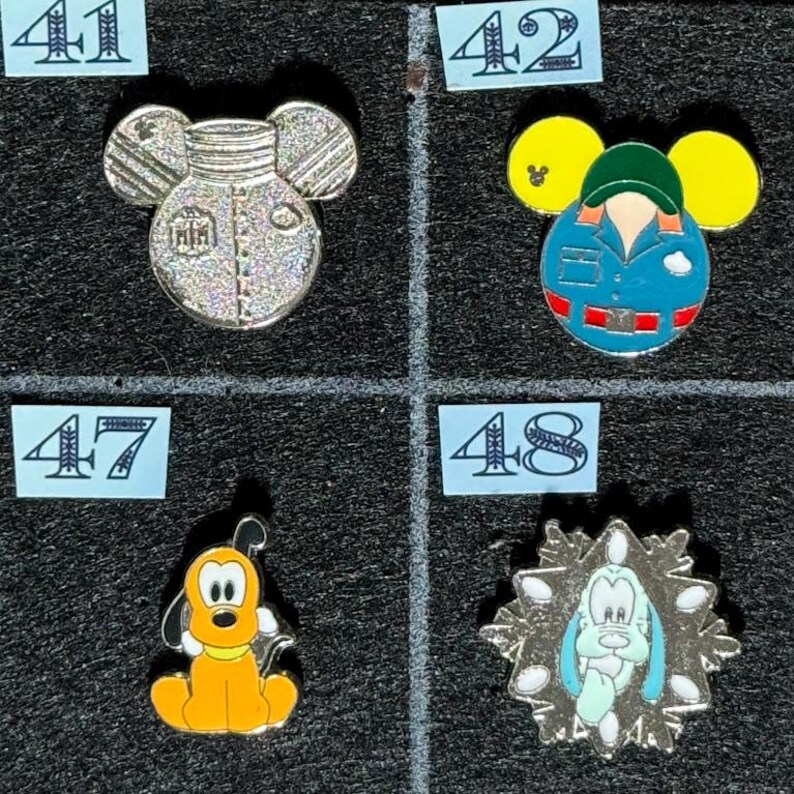 Mickey Mouse Icon Pins Minnie Mouse Pin Pluto Pin Figment the Dragon ...