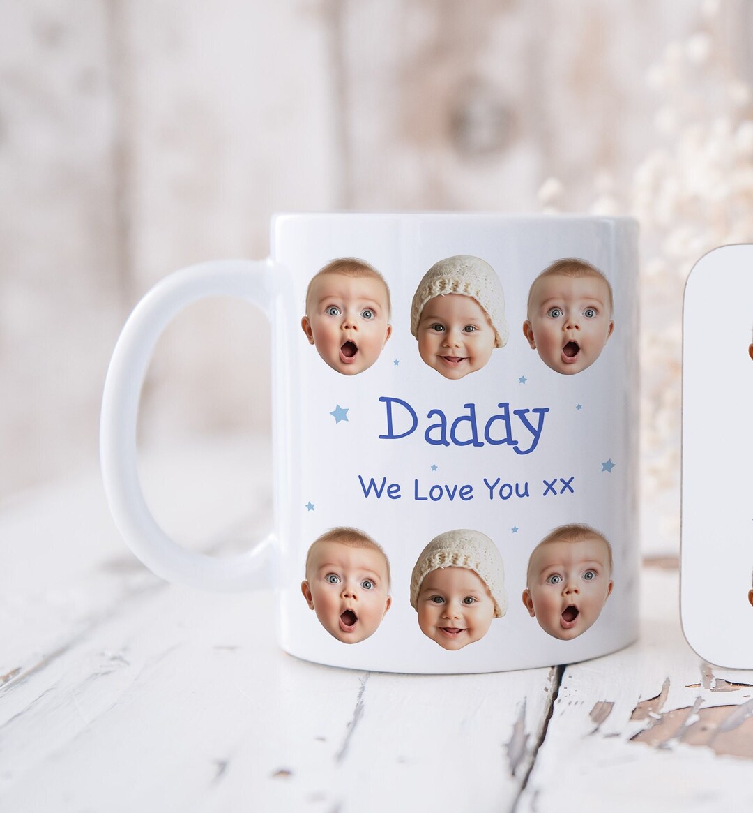 Personalized Baby Face Mug We Love You Cup Kids Toddler Photo Mug ...