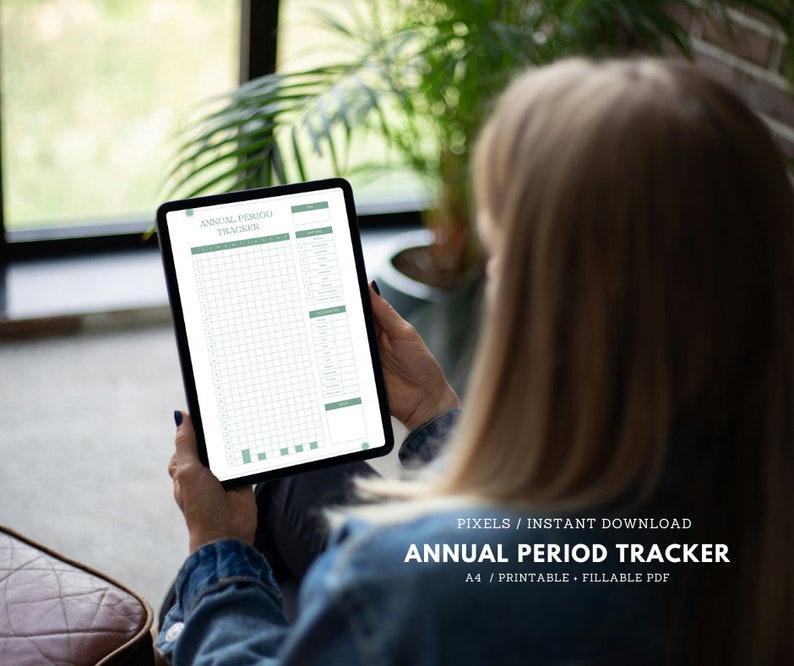 A Year in Pixels Printable Landscape Mood Tracker, Health Tracker ...