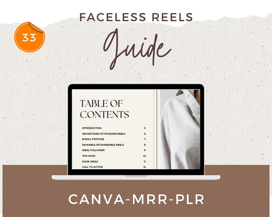 Faceless Reels Guide Editable Template Guide PDF – Customize With Free ...