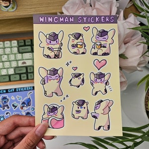 Cute Chibi Valorant Cat Omen & Wingman Stickers || Glossy Vinyl ...