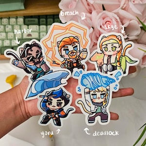 NEW! CLOVE || Cute Chibi Valorant Neko Stickers || Glossy Vinyl || Cute ...