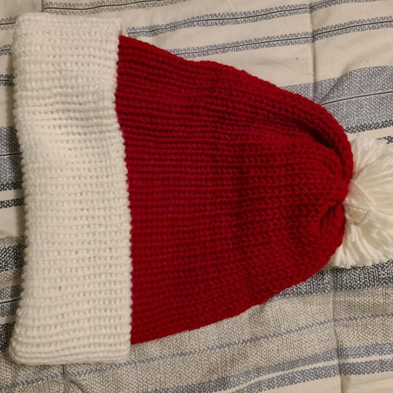 Knitted Santa Hat - Etsy