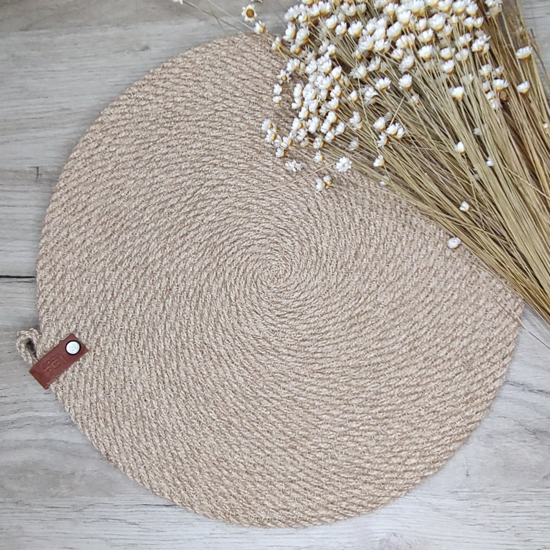 Jute Napkins for Table Serving. Handcrafted. for Original Decor of Your ...