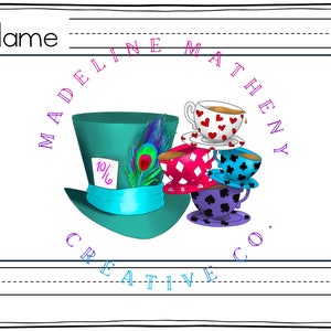 Handwriting Paper Printable Pre-k & Kindergarten Writing Practice Paper ...