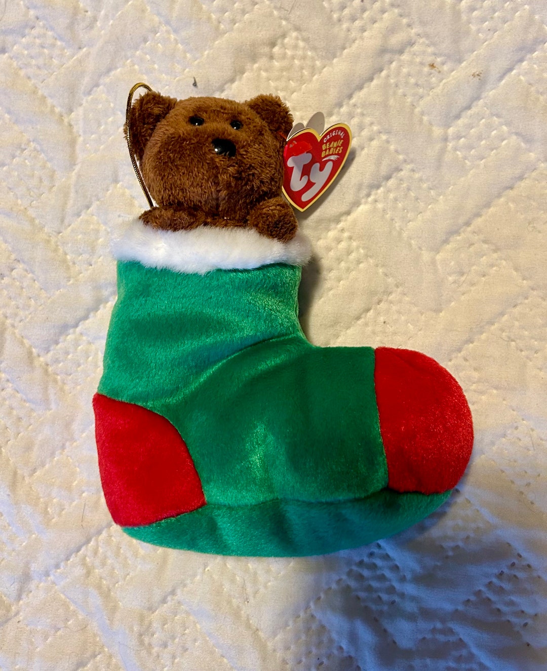Ty Beanie Babies stockings the Christmas Bear in a Stocking - Etsy