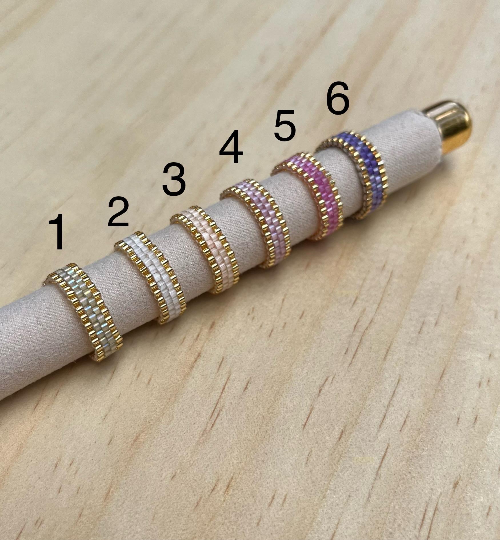 Handmade Beaded Ring - Etsy