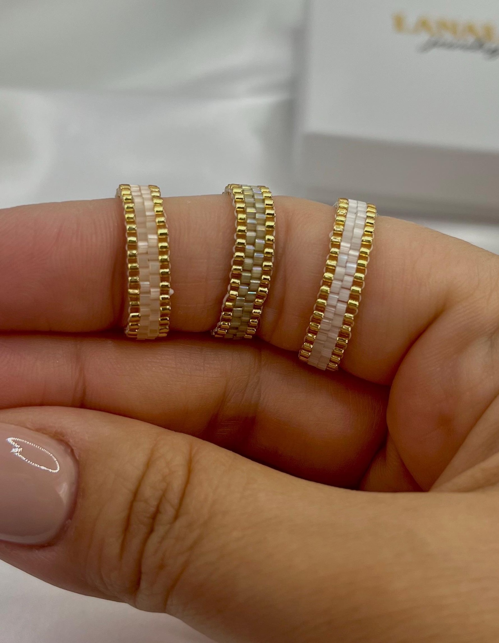 Handmade Beaded Ring - Etsy