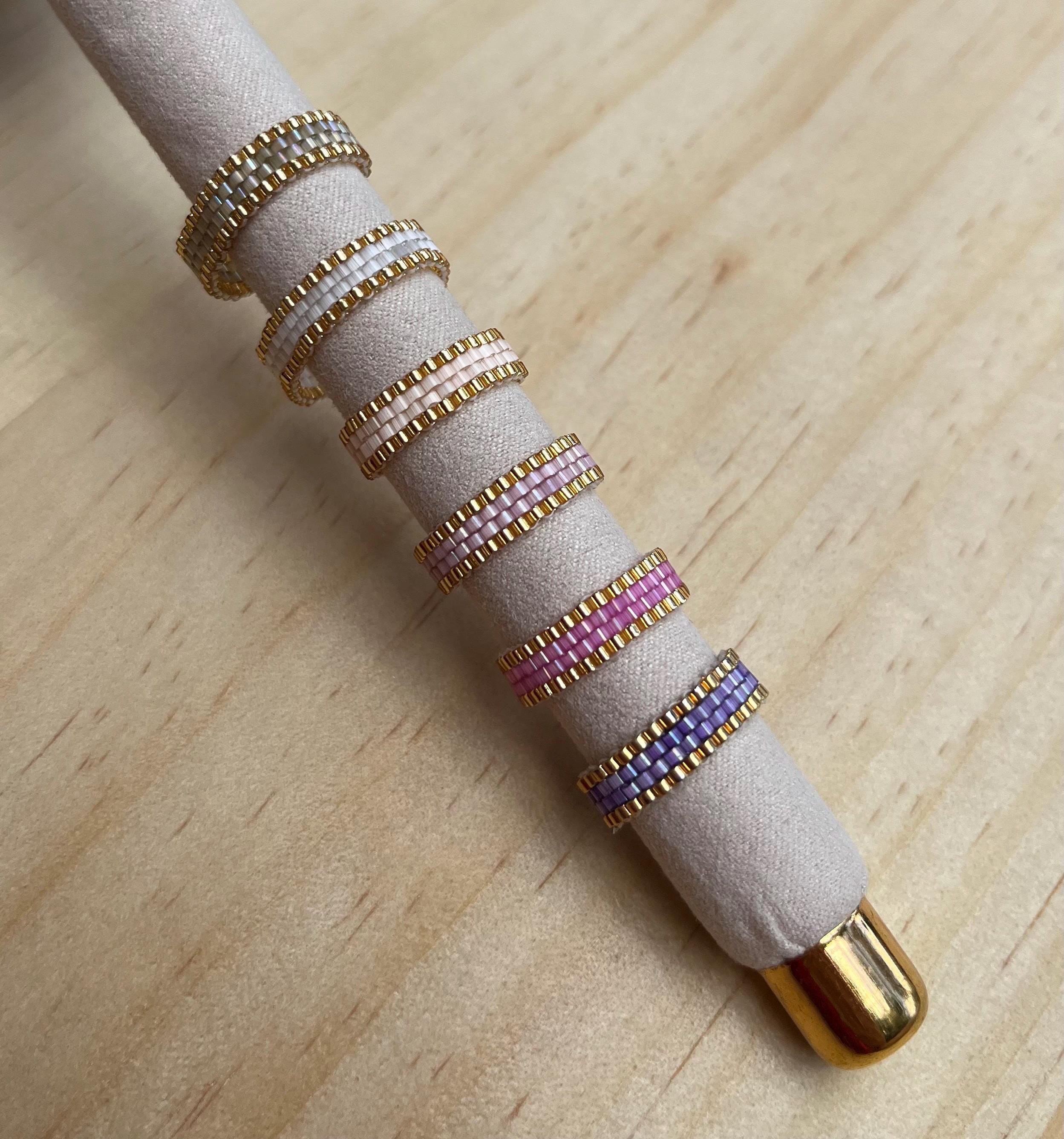 Handmade Beaded Ring - Etsy