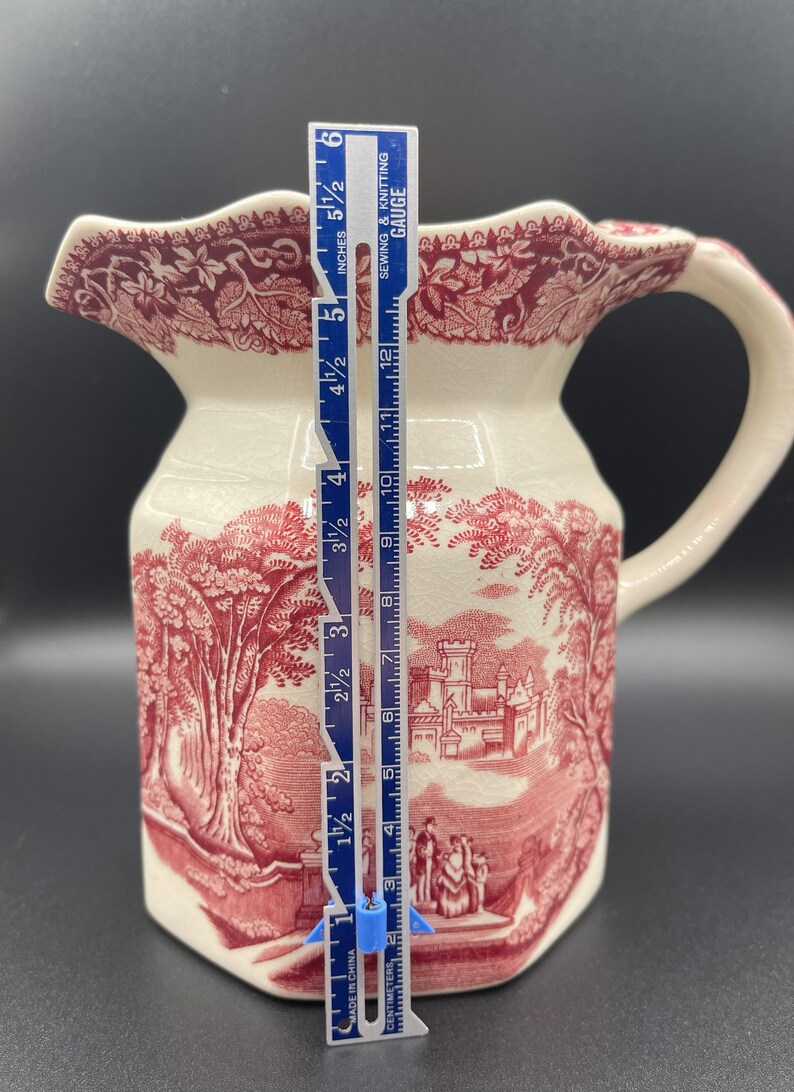 6 Inch Fenton Jug pitcher With Scalloped Top in Vintage Mason Vista ...