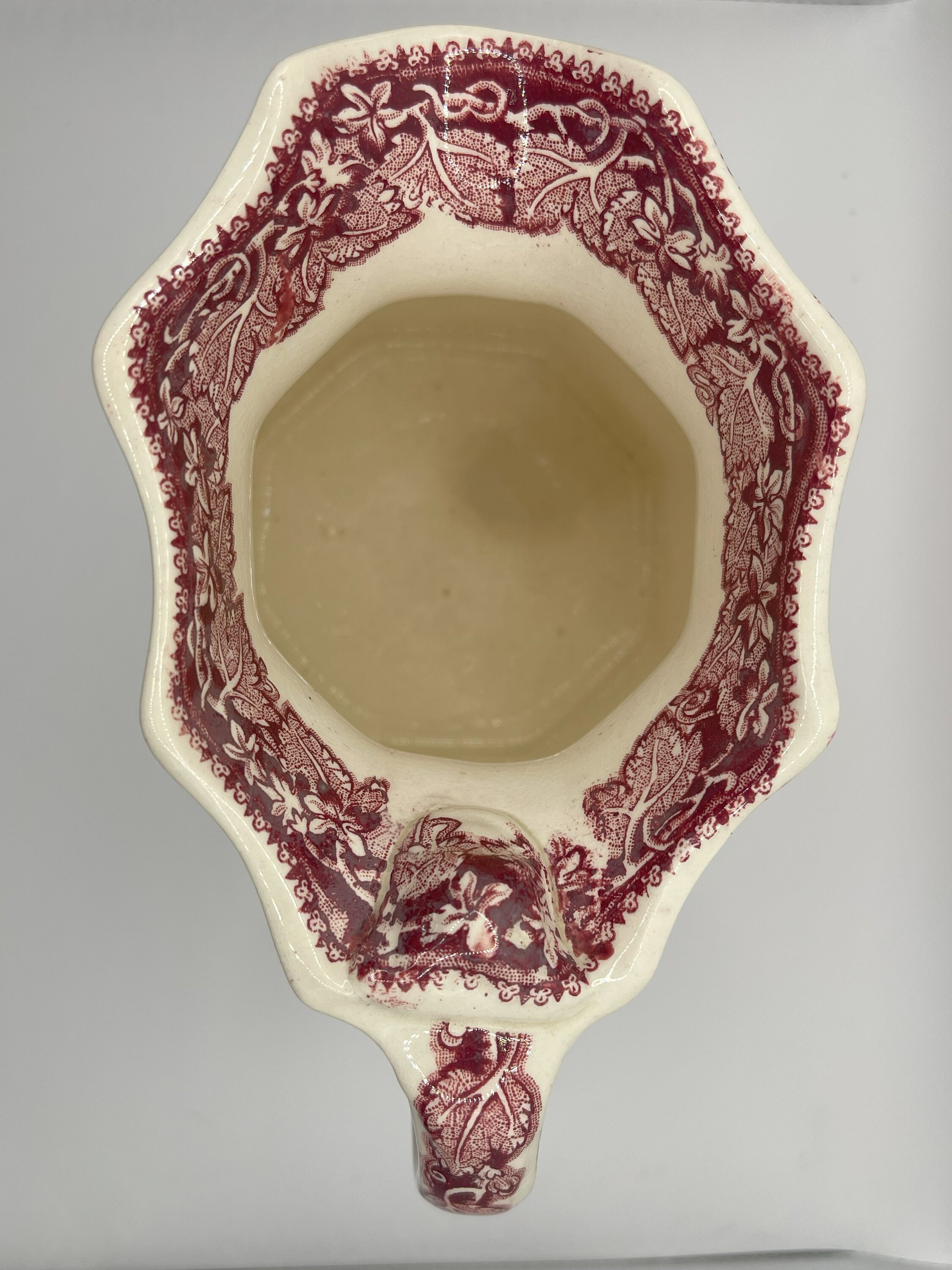 6 Inch Fenton Jug pitcher With Scalloped Top in Vintage Mason Vista ...