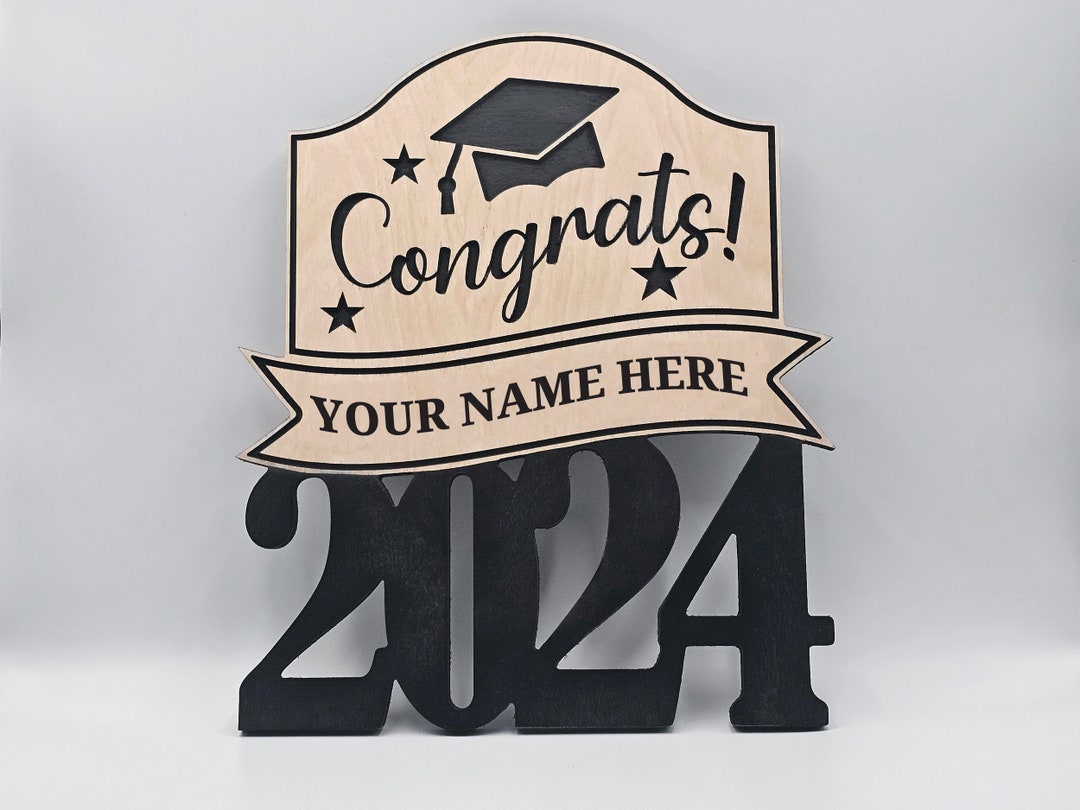 Graduation Sign, Congrats Sign, Custom Wood Sign, High School Sign ...