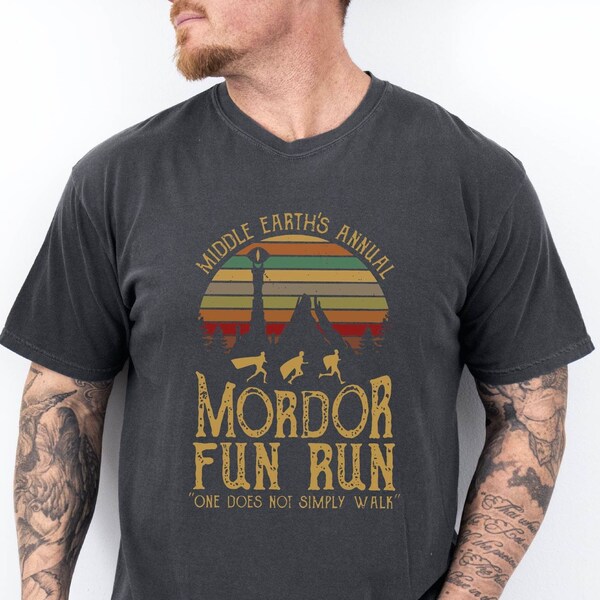 Mordor Fun Run Tshirt - Etsy