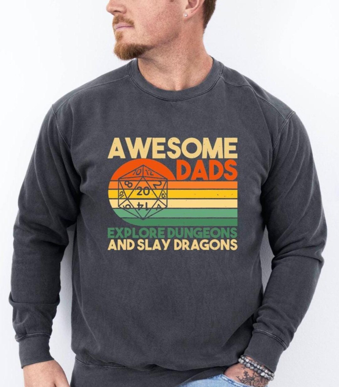 Dungeons and Dragons Dad Sweatshirt – Gamer Father's Day Gift - Etsy
