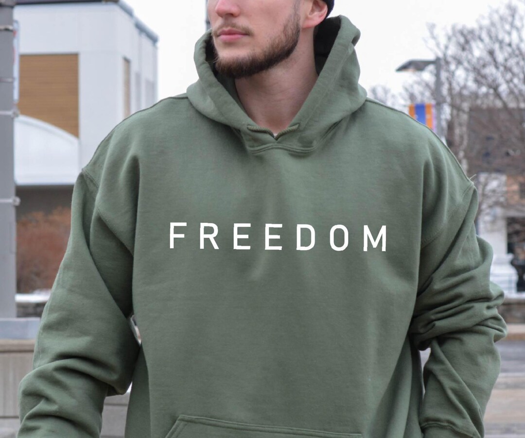 Freedom Graphic Hoodie, Patriotic Pullover, Vintage America Hoodie, USA ...
