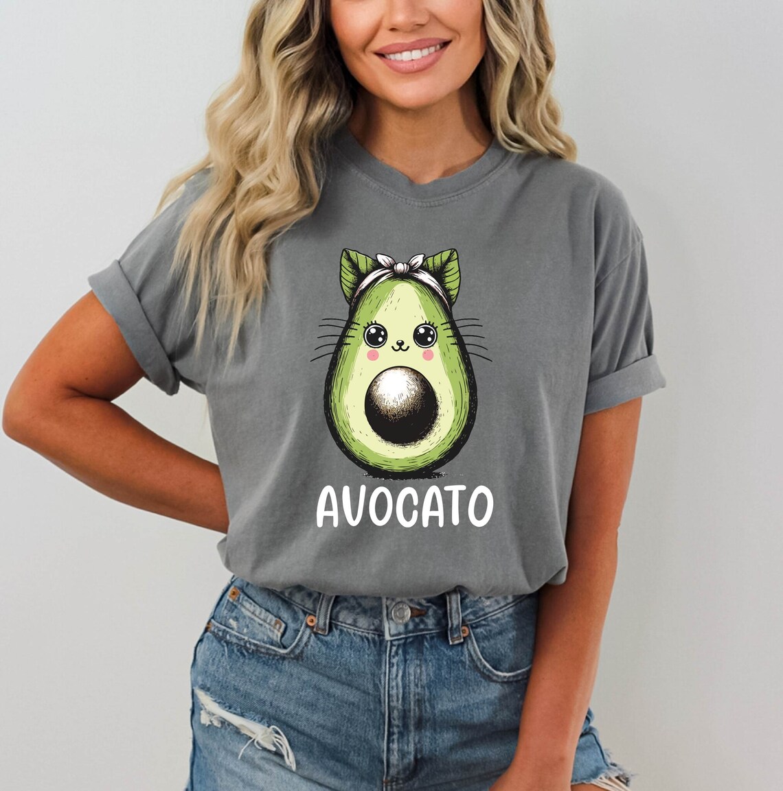 Cat Avocato Comfort Colors Shirt: Funny Avocado Lover Tee - Etsy