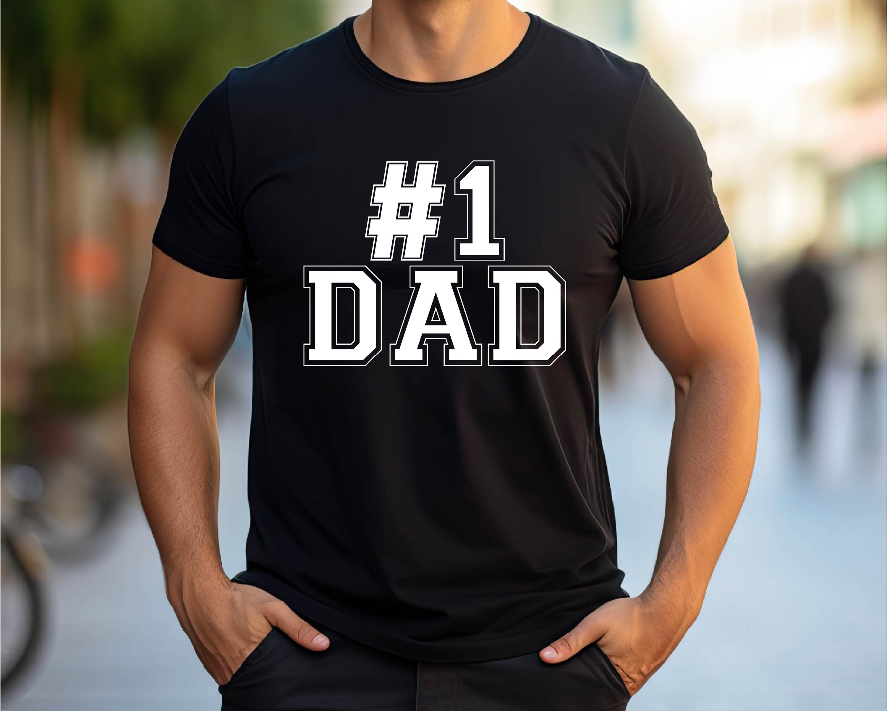 Number 1 Dad Comfort Colors Shirt, No 1 Dad Tee, New Dad Gift Shirt ...