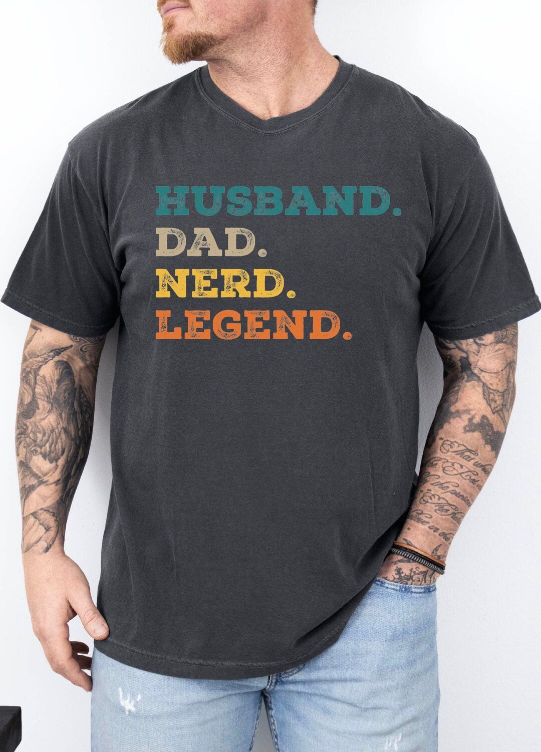 Husband Dad Nerd Legend Shirt, Nerd Dad Shirt, Nerdy Gift for Him, New ...