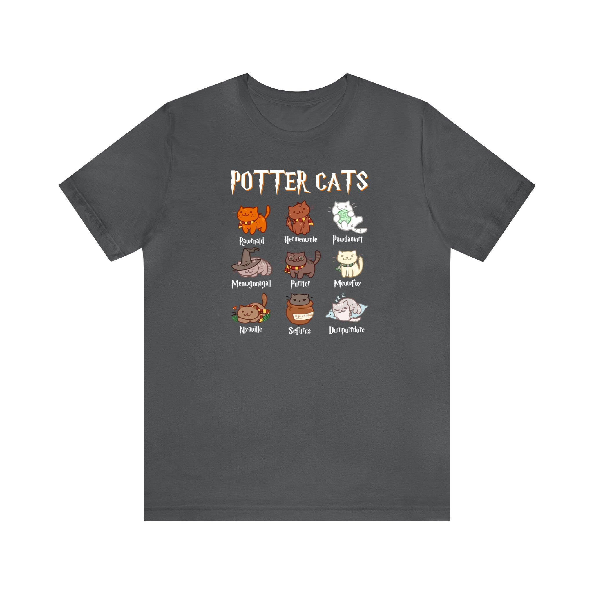 Potter Cats Shirt, Harry Pawter Kitten Tshirt, Funny Gift for Cat Lover ...