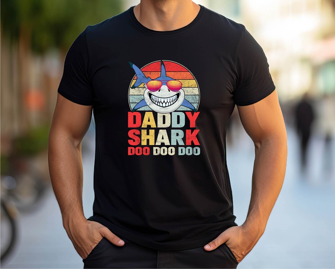 Daddy Shark Do Do Do Shirt, Daddy Shark Shirt, Daddy Shark Birthday Tee ...