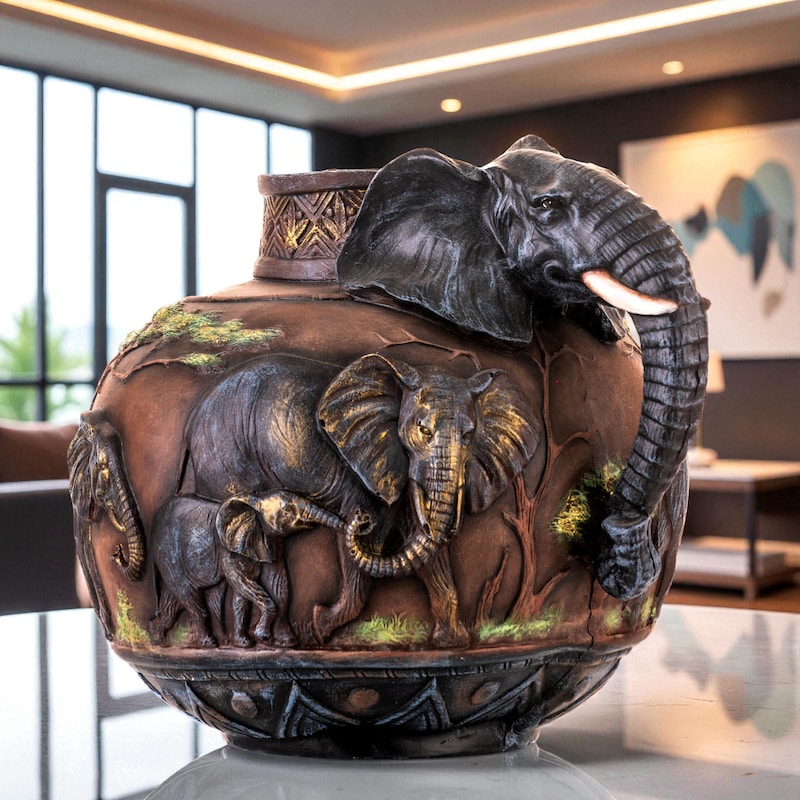 Elephant Decorative Pots - Etsy