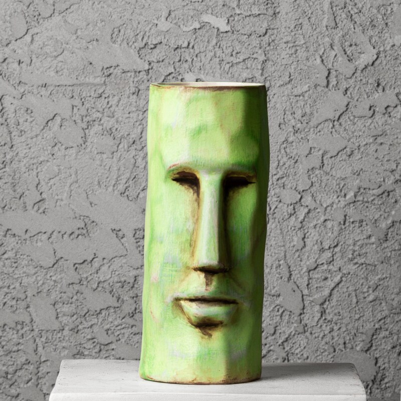 Abstract Face Vase - Etsy