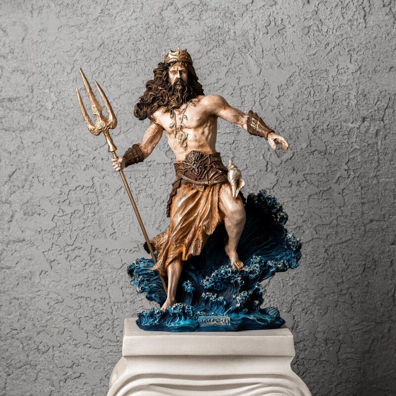 Poseidon Statue - Etsy