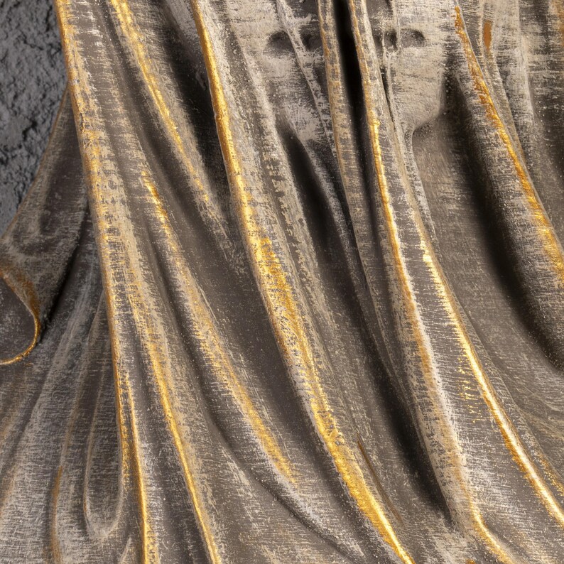 Veiled Lady Wall Sculpture – Classic Draped Face Art, Veiled Bust ...