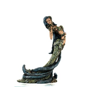 Large Mermaid Statue – Sea Goddess Figurine, Handpainted Ocean Decor ...