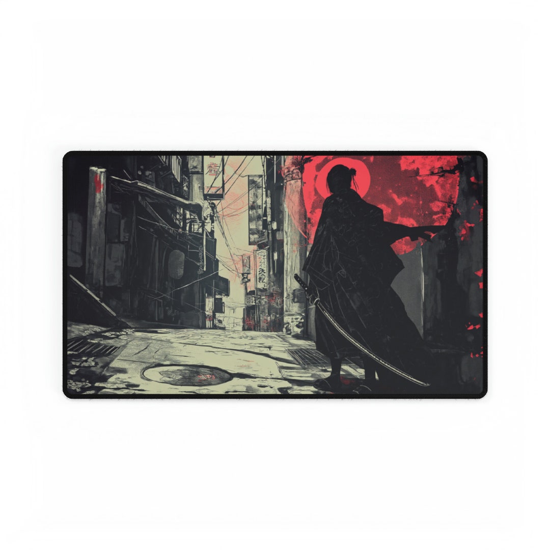 Samurai MTG Playmat DND Desk Mat Ninja EDH Playmat Magic the Gathering ...