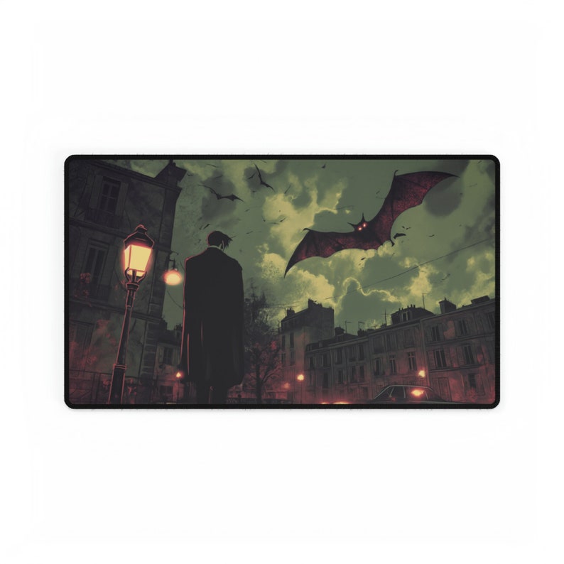 MTG Playmat Vampire Desk Mat Fantasy Bat Gothic Desk Mat for Magic the ...