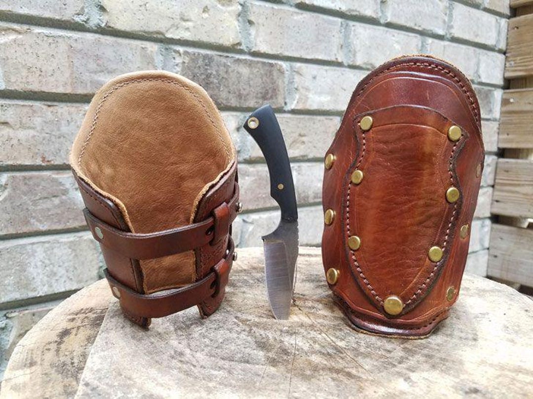 Personalized Hand-crafted Leather Wrist Cuff Sheath Card Holder Knife ...