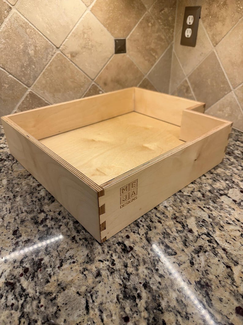 Custom Cabinet Drawer Box: Handmade Wooden Replacement Drawer - Etsy