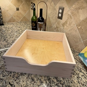 Custom Wooden Drawer Box: Handmade Replacement Cabinet Organizer - Etsy