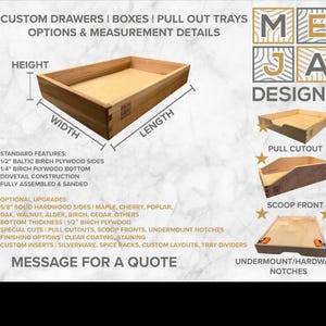 Cabinet Drawer Box, Kitchen Cabinet Drawer, Pullout Tray Boxes ...