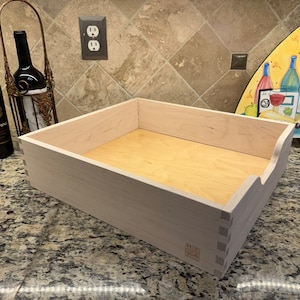 Custom Wooden Drawer Box: Handmade Replacement Cabinet Organizer - Etsy