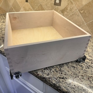 Custom Wood Drawer Box: Kitchen Cabinet Replacement, Handmade - Etsy