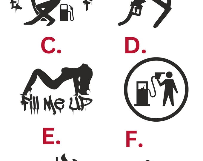 On D Gas Decal - Etsy