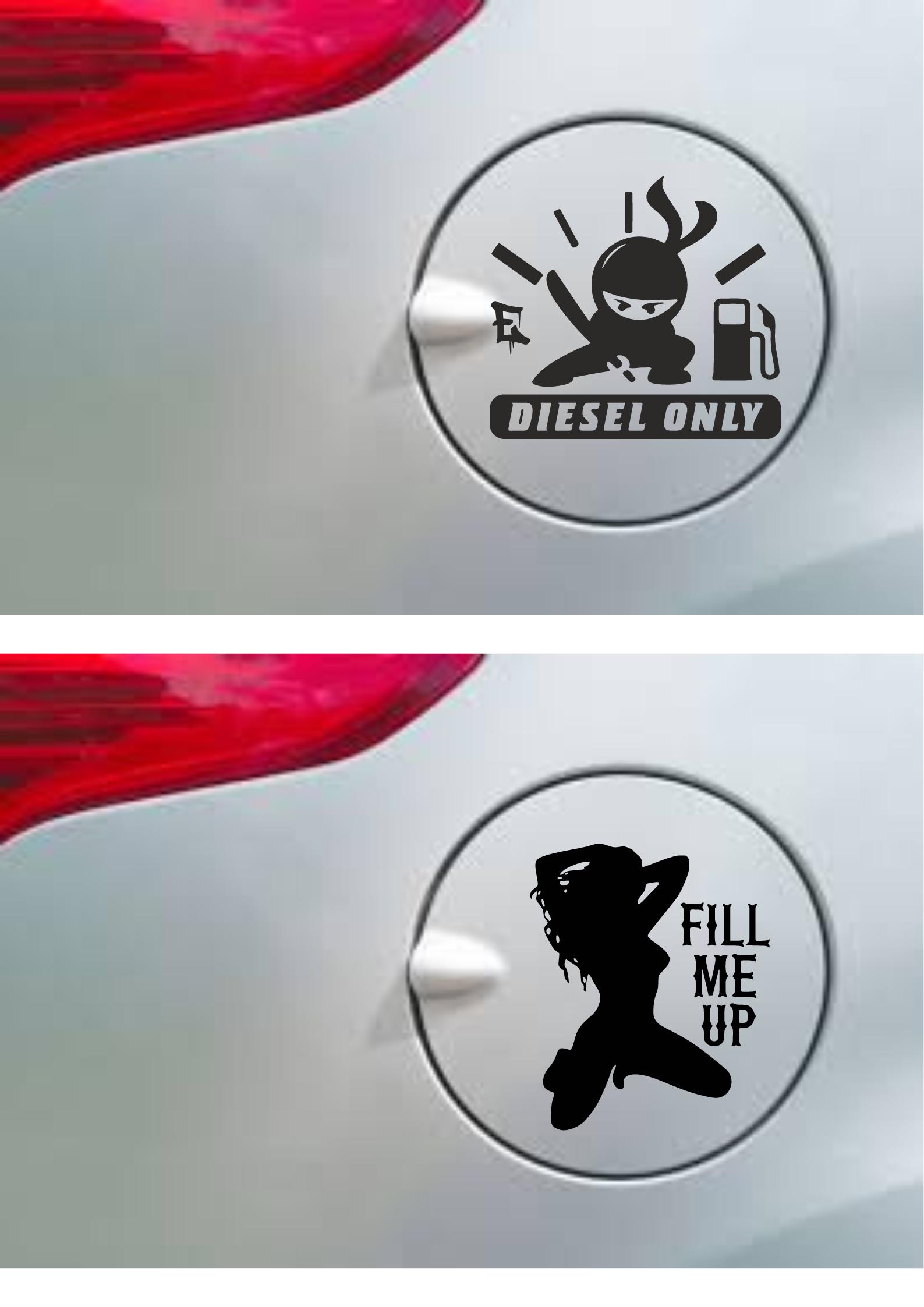 Funny Gas Tank Permanent Vinyl Vehicle Decals, Sarcastic Inappropriate ...