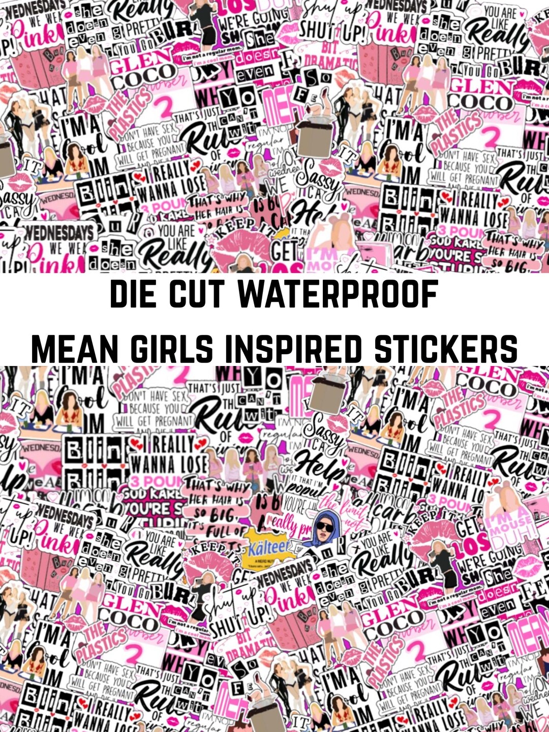 Mean Girls Vinyl Stickers, Sassy Funny Girl Quotes, Waterproof Scratch ...