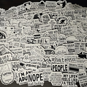 Adult Sarcastic Vinyl Sticker Pack, Inappropriate Funny Swear Humor ...