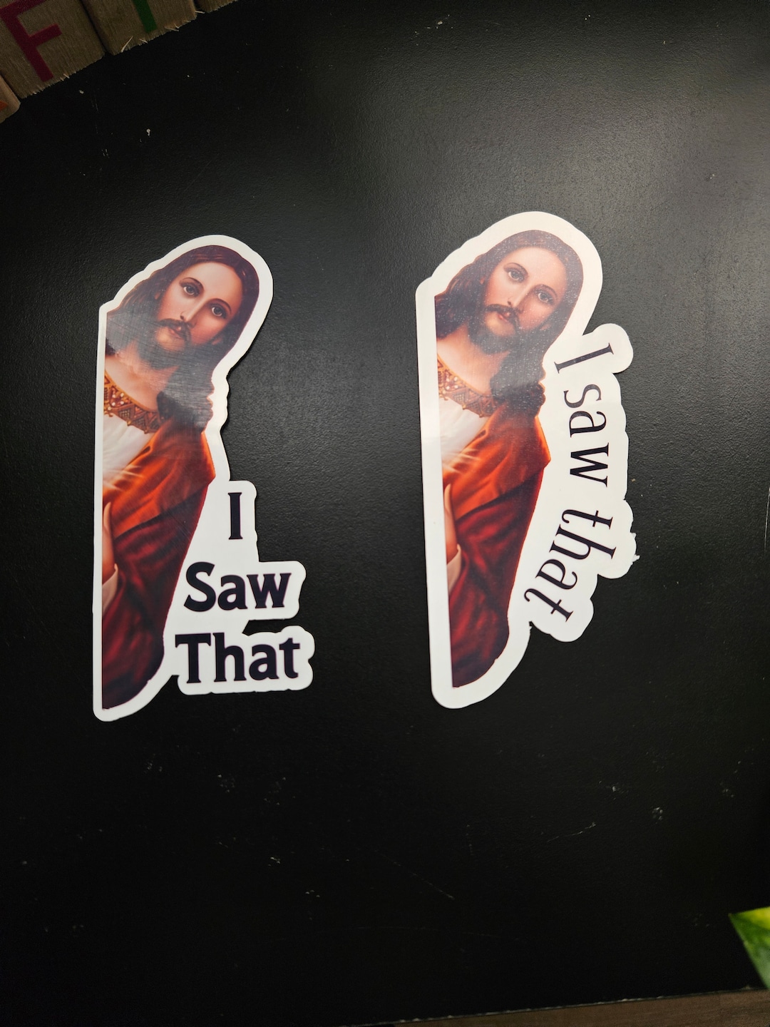 Jesus I Saw That Meme, Glossy Vinyl Waterproof Scratch Resistant ...