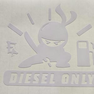 Funny Gas Tank Permanent Vinyl Vehicle Decals, Sarcastic Inappropriate ...