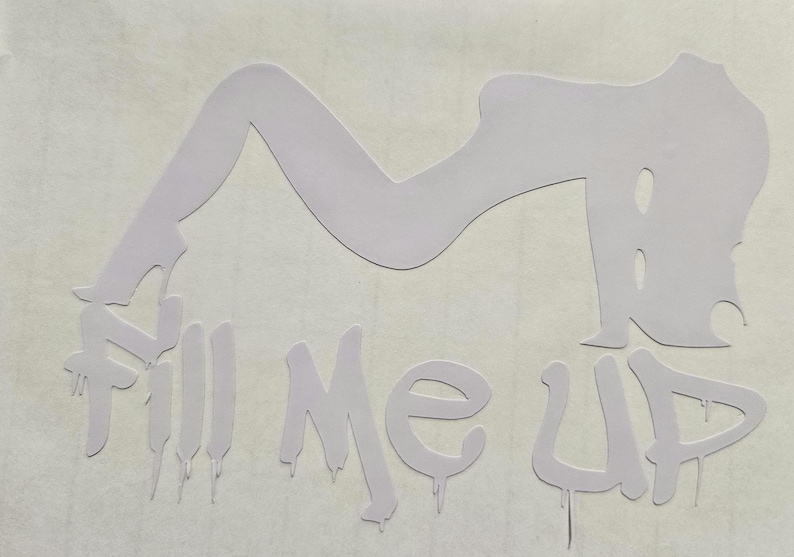 Funny Gas Tank Permanent Vinyl Vehicle Decals, Sarcastic Inappropriate ...