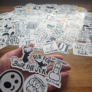 Adult Sarcastic Stickers, Inappropriate Funny Humor, Waterproof ...
