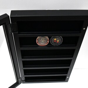 Police / Military Challenge Coin, Collectable Display Case Cabinet ...