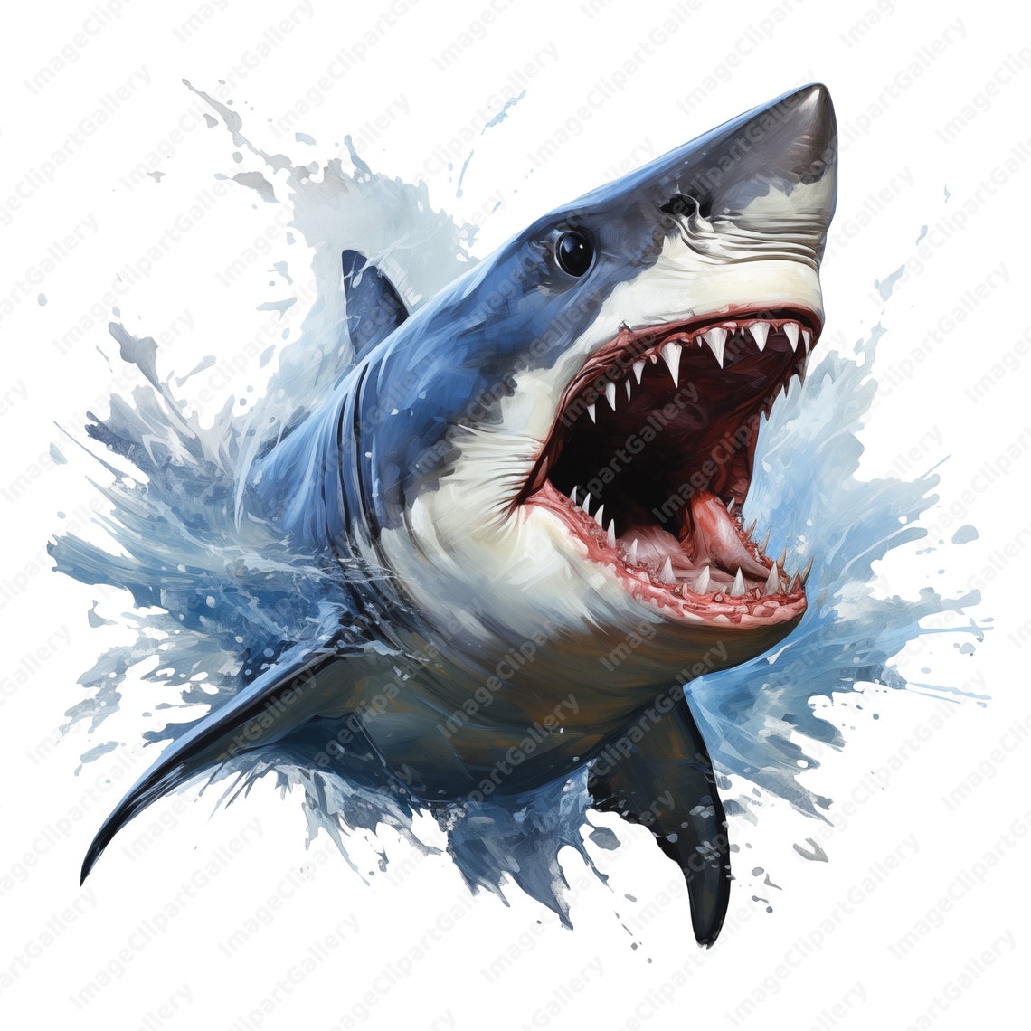 12 SHARK PNG Image Clipart, Transparent Background - Etsy