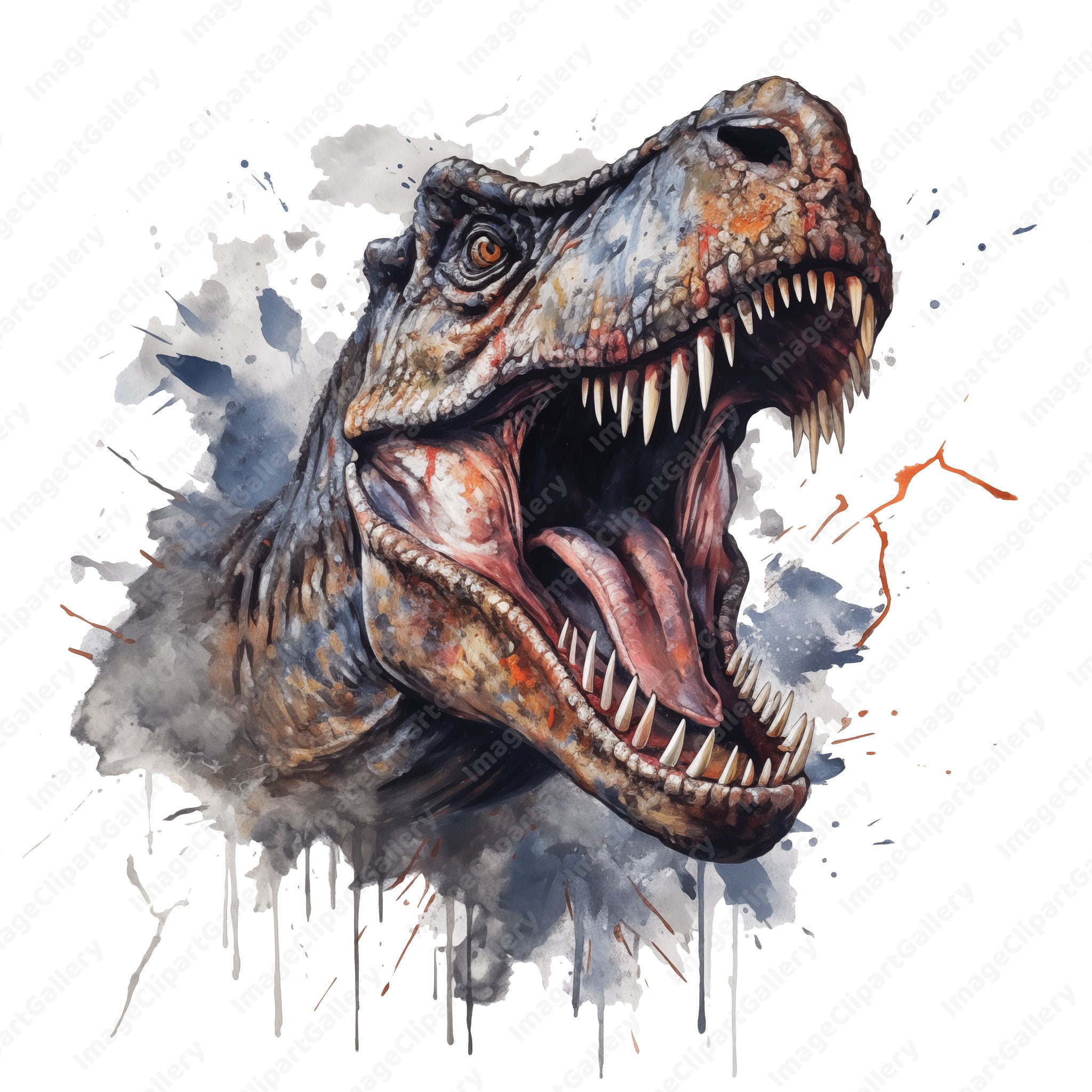14 T-REX Dinosaur PNG Image Clipart, Transparent Background - Etsy