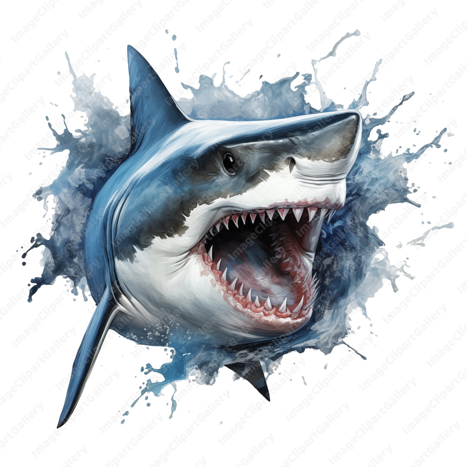 12 SHARK PNG Image Clipart, Transparent Background - Etsy