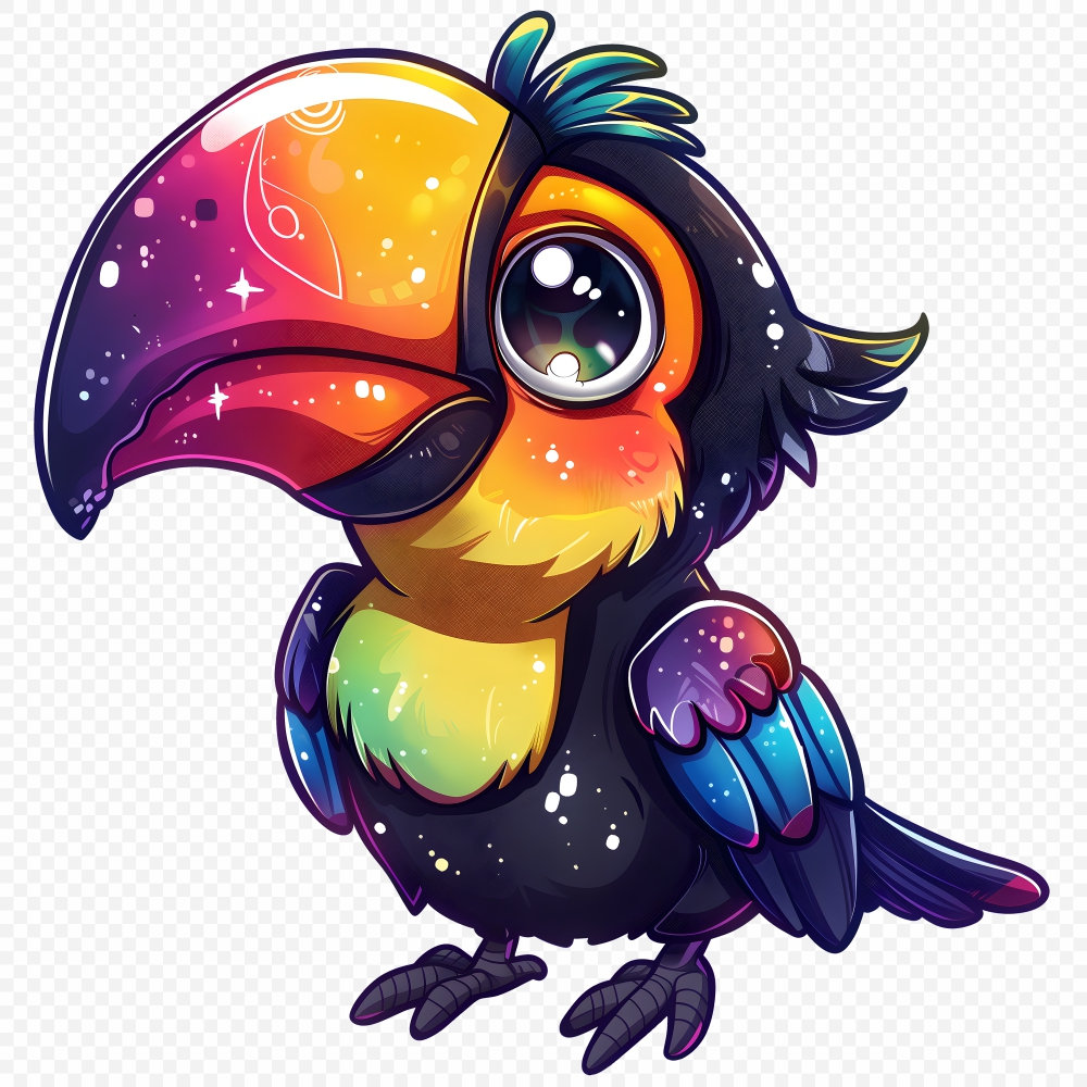 Cute Toucan PNG Image, Transparent Background - Etsy